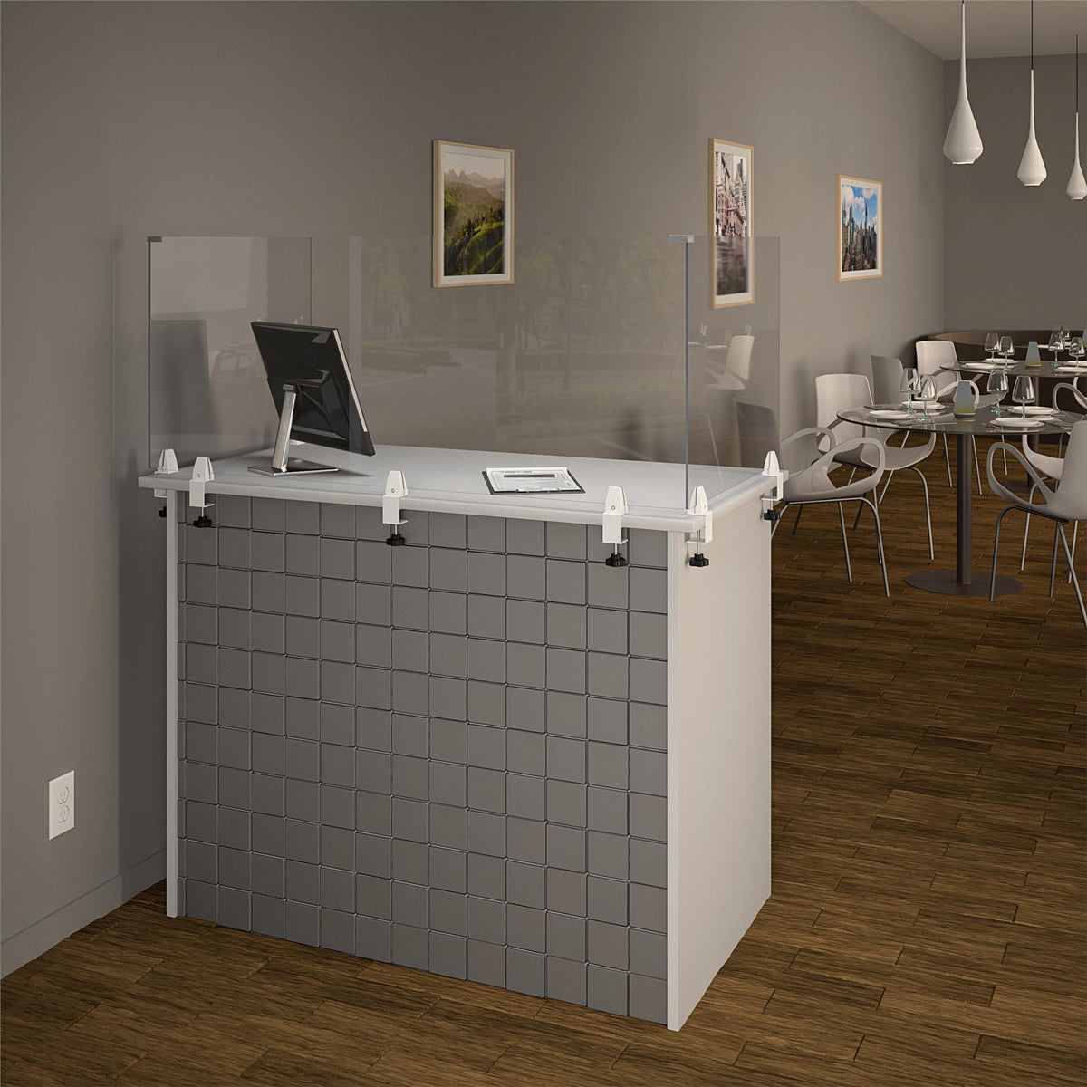 BRIDGEPORT 60" Plexiglass Sneeze Guard – Dorel Business